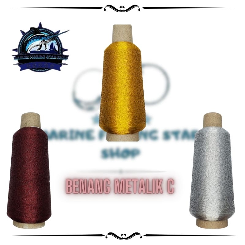 Jual Benang metalik size C roll besar - Benang untuk wrapping joran ...
