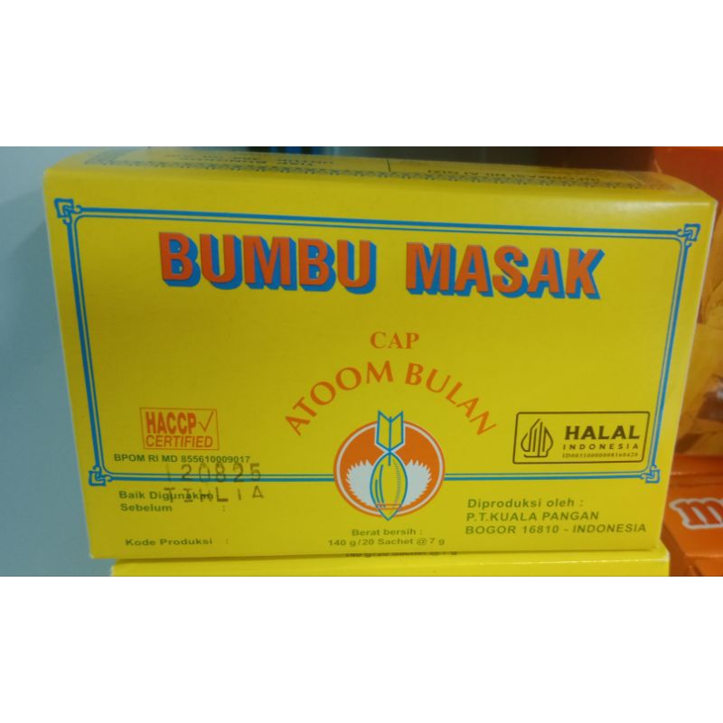 Jual Atom Bulan Bumbu Masak isi 20pcs 140gram | Shopee Indonesia