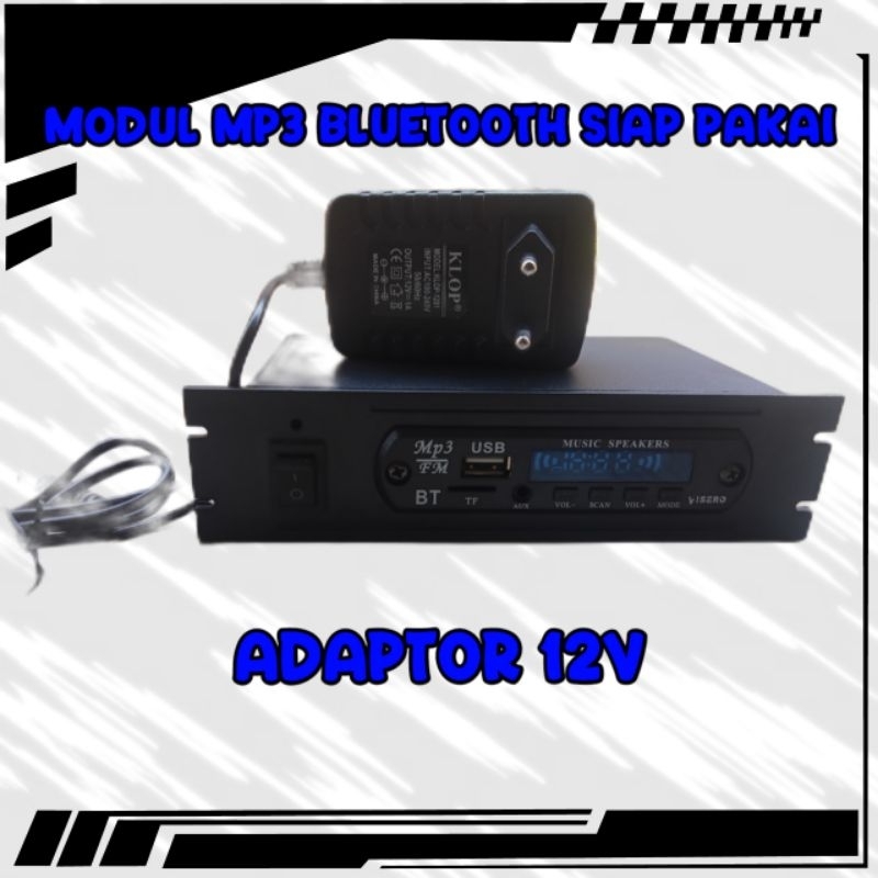 Jual modul mp3 bluetooth siap pakai + adaptor 12volt | Shopee Indonesia