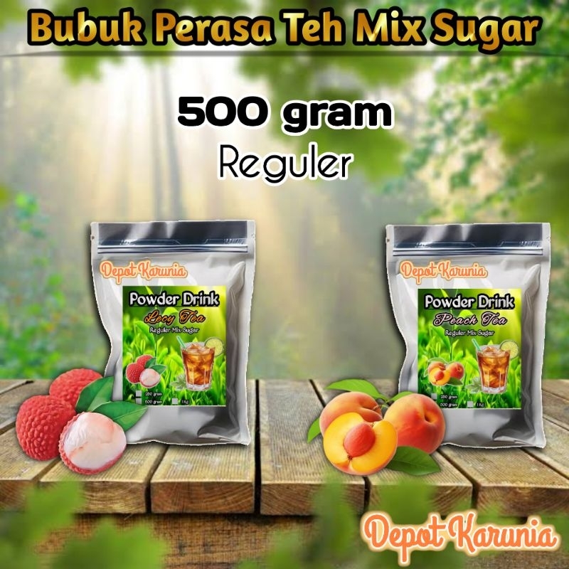 Jual Bubuk Perasa Teh 500 gram Serbuk Minuman Rasa Teh Kekinian Kemasan ...