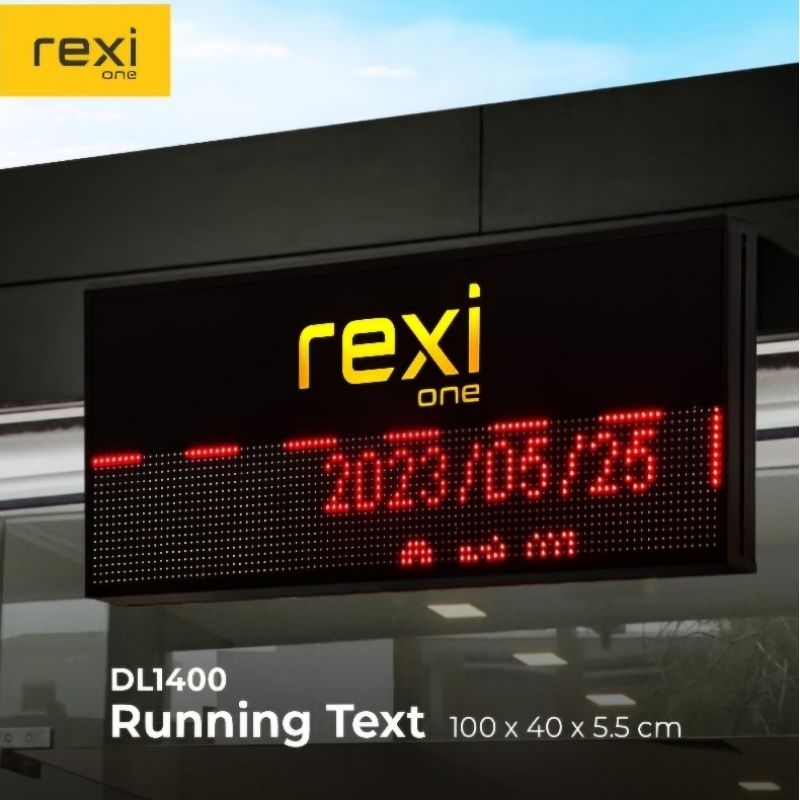 Jual Paket Rexi Running Text Besar Ukuran Panjang 100cm x Tinggi 40cm ...