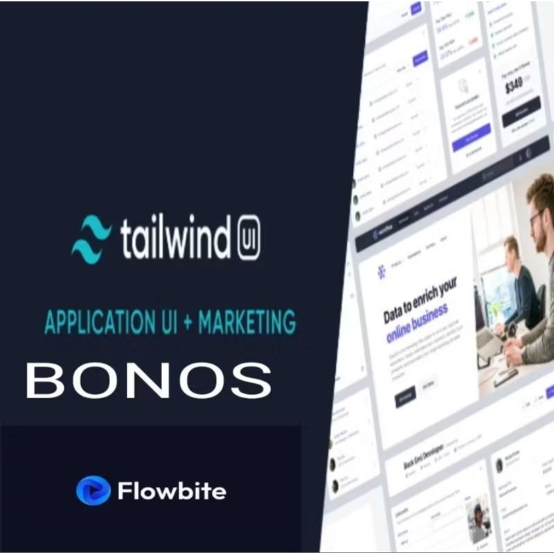 Jual Blok Flowbite - Komponen UI Tailwind +Tailwind UI (Application UI ...