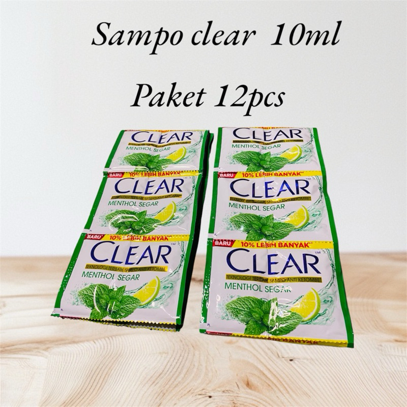 Jual sampo clear 10ml paket 12pcs (setengah renteng ) | Shopee Indonesia