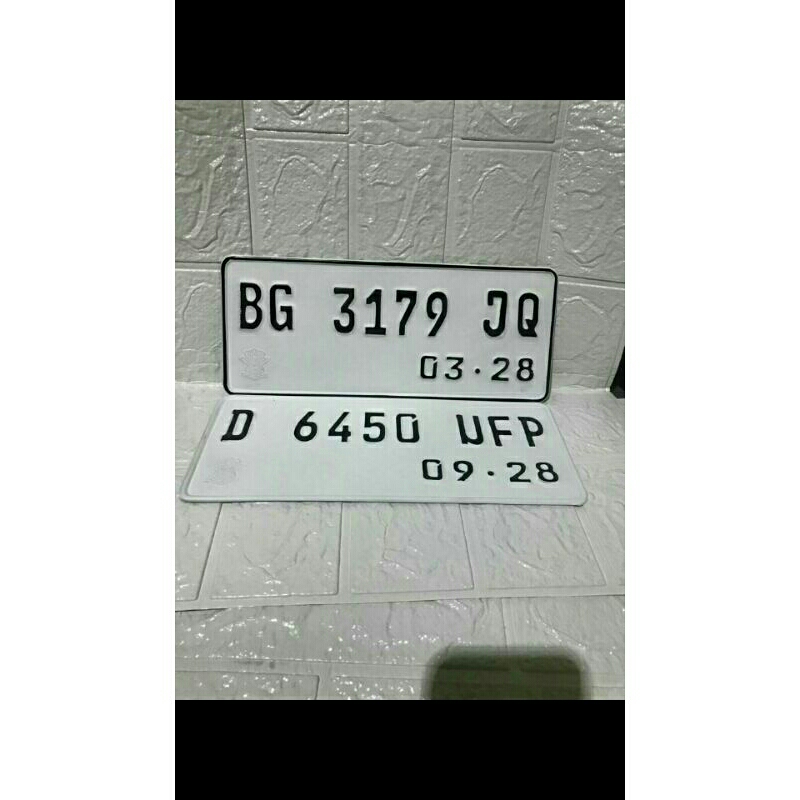 Jual Plat Nomor Motor Font Baru | Shopee Indonesia