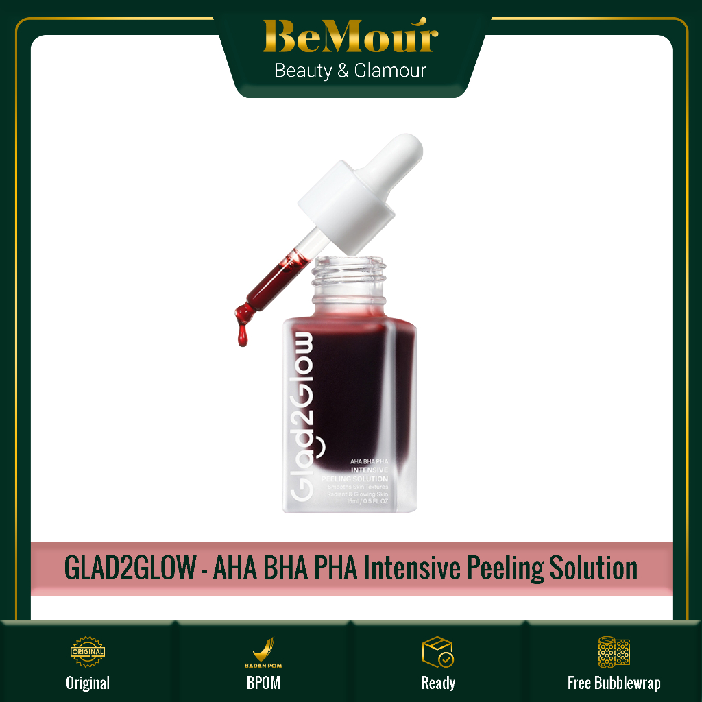 Jual GLAD2GLOW - AHA BHA PHA INTENSIVE PEELING SOLUTION ( 15 ml ...