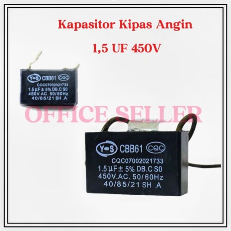 Jual KAPASITOR KIPAS ANGIN 1,5 UF | Shopee Indonesia
