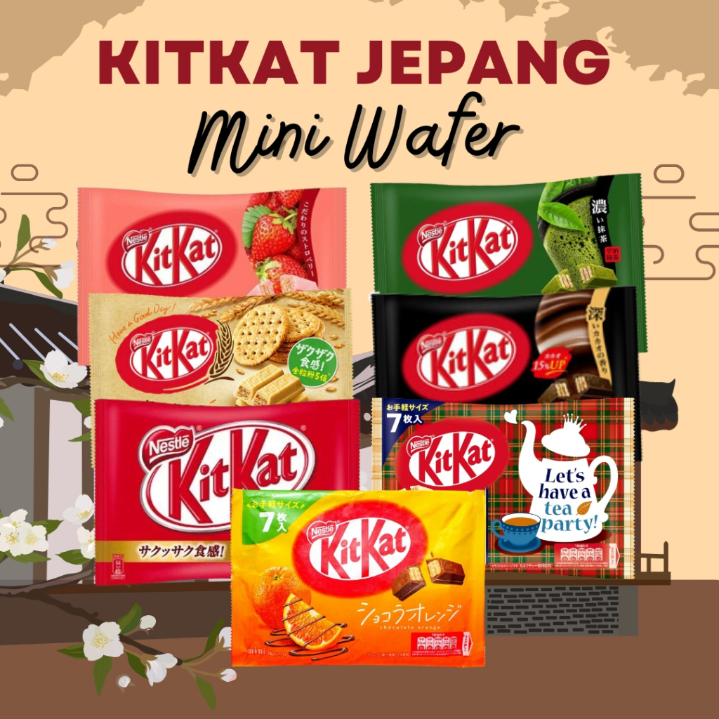 Jual Nestle Kitkat Mini Wafer berbalut Cokelat 1 Pak Chocolate Snacks ...