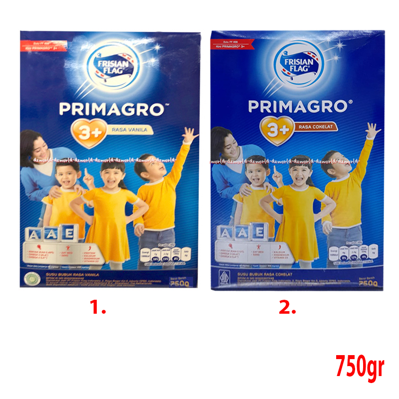 Jual Frisian Flag Primagro 3+ 750gr Rasa Cokelat Susu Anak Susu Bendera ...