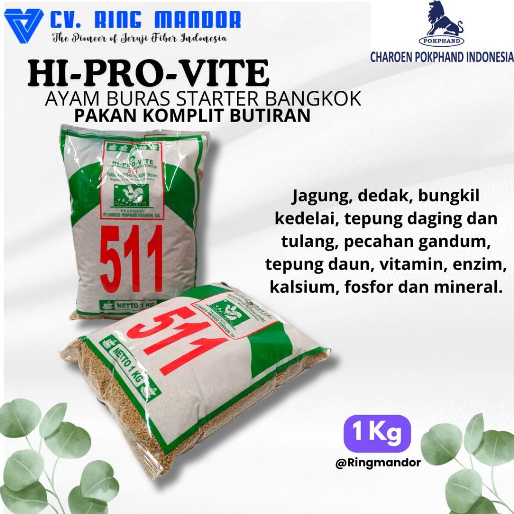 Jual Pakan Ayam 511 1 Kg Anakan sampai Dewasa Pur Ayam | Shopee Indonesia