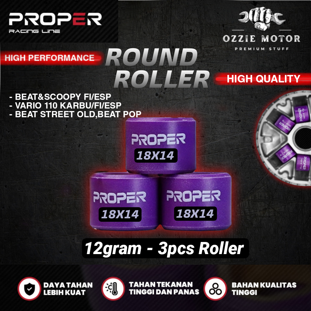 Jual ROLLER PROPER RACING LINE 1814 ROLLER HONDA DR PULLEY 1814 ROLLER ...