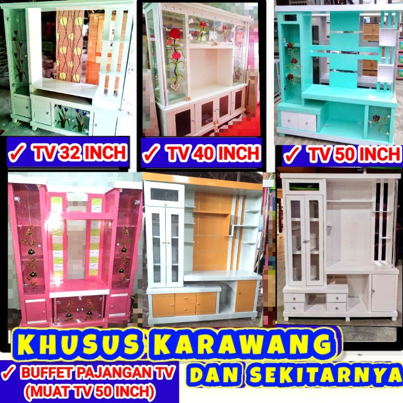 Jual LEMARI PAJANGAN TV MINIMALIS MODERN / BUPET BUFFET PAJANGAN TV ...