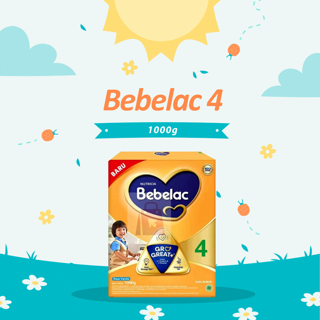 Jual Bebelac 4 GroGreat+, Susu Pertumbuhan Anak 3-5 Tahun 1000g ...