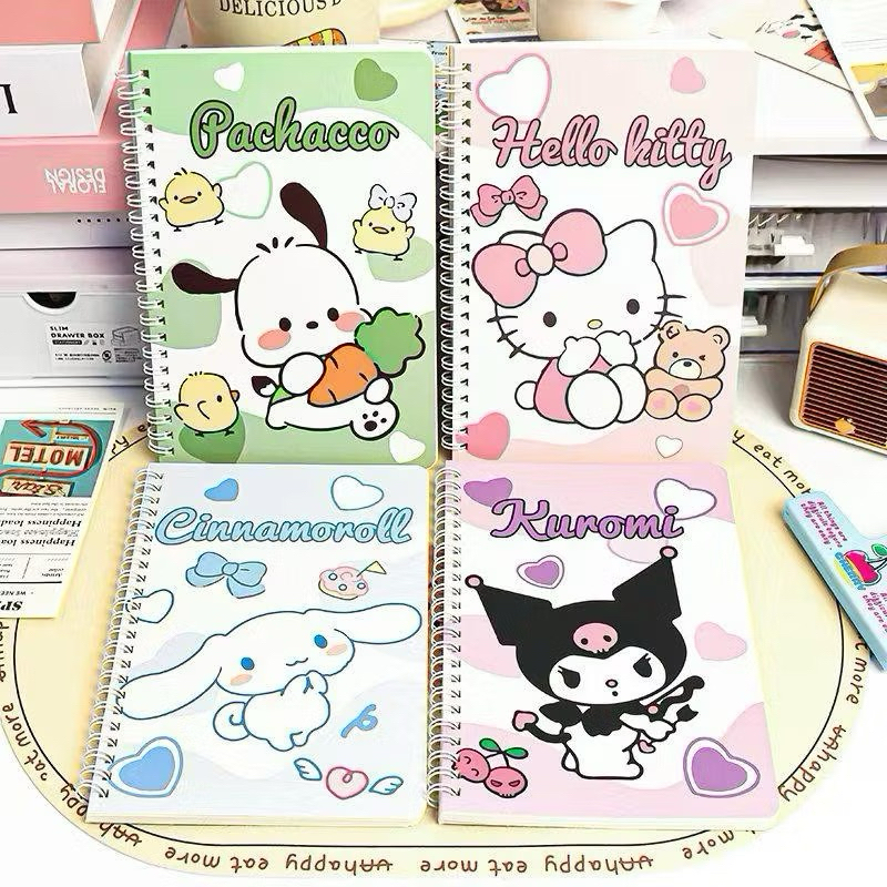 Jual Buku note A5 motip lucu karakter Sanrio buku tulis buku garis anak ...