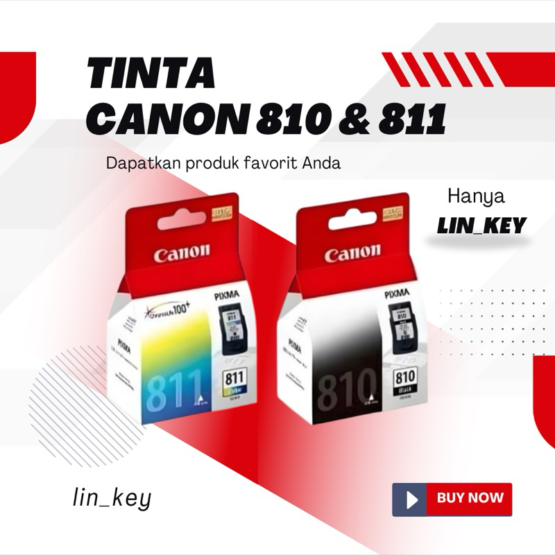 Jual Tinta Catridge Canon Pixma PG-810 Black Dan CL-811 Colour Catridge ...
