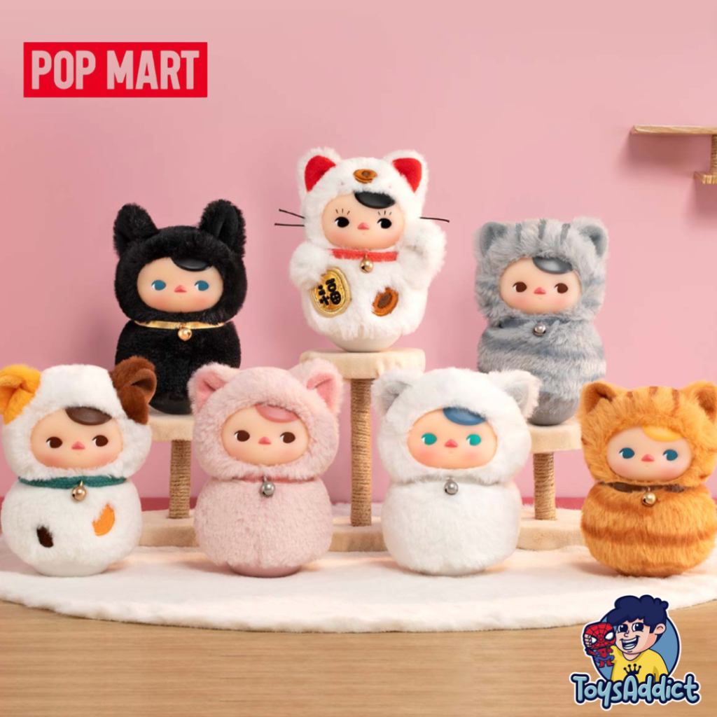 Jual POPMART PUCKY Roly Poly Kitty Series Vinyl Plush Blind Box ...
