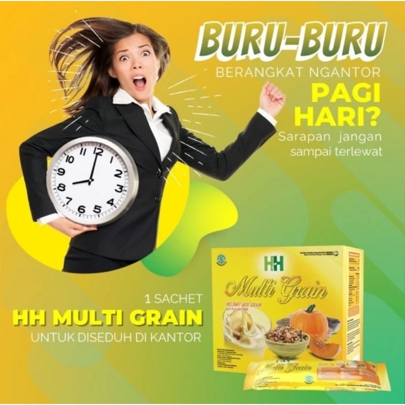 Jual HH MULTIGRAIN HWI ORIGINAL BPOM/MINUMAN DIET/SUPERFOOD/DIABETES ...