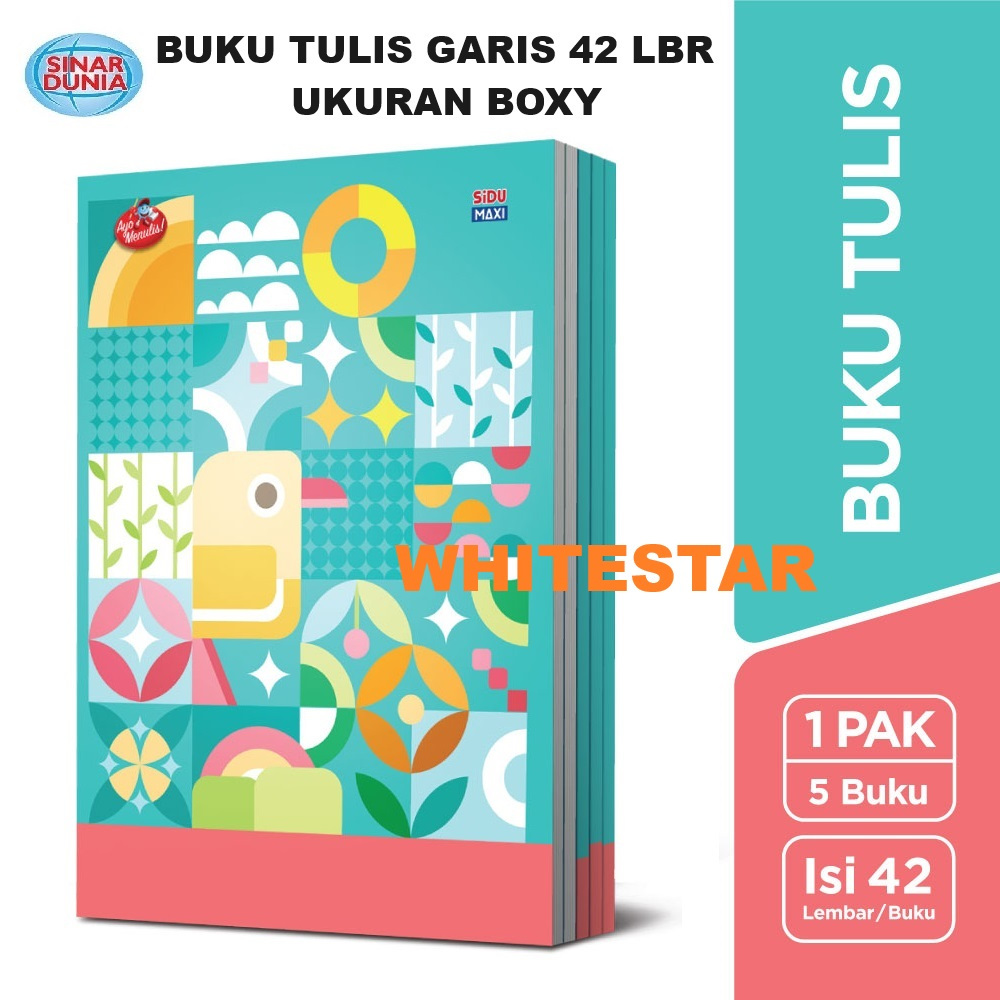 Jual buku tulis garis boxy / boxi sidu maxi - 42 lembar | Shopee Indonesia