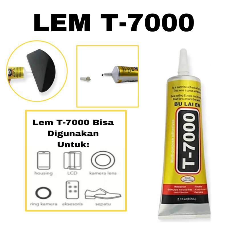 Jual LEM LCD TOUCHSCREEN SMARTPHONE HP T7000 T-7000 HITAM - 15ML | Shopee Indonesia