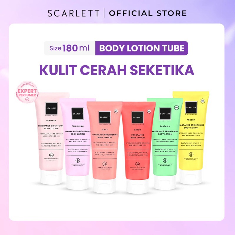 Jual Scarlett Whitening x EXO Body Lotion Tube 180ml | Shopee Indonesia