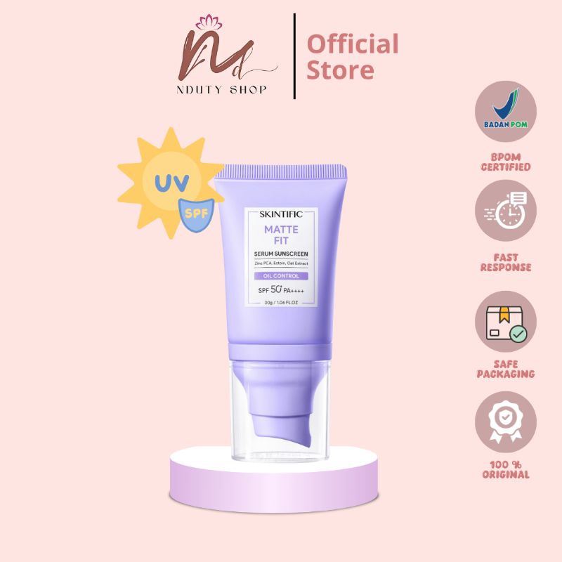 Jual [NEW LAUNCH] SKINTIFIC- Matte Fit Serum Sunscreen 30g SPF 50+ PA ...