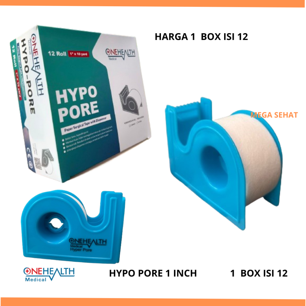 Jual Plester Luka 1 Inchi Onehealth Hypo Pore Perban Anti Air Luka ...