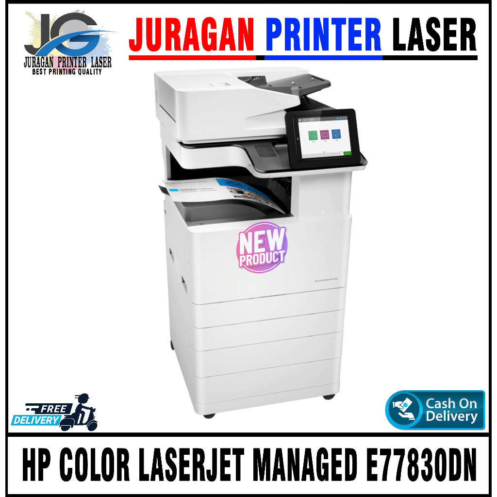 Jual PRINTER HP COLOR LASERJET MANAGED E77830DN A3 BARU | Shopee Indonesia
