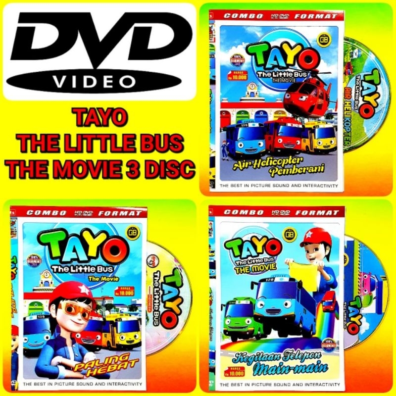 Jual KASET DVD ANAK2 CARTOON TAYO THE LITTLE BUS-LENGKAP FULL BOX ...