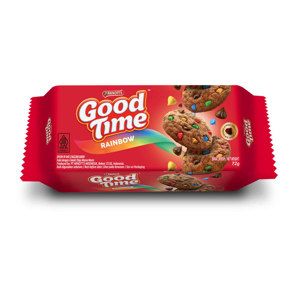 Jual Good Time Rainbow Cookies Chocochips 72 g | Shopee Indonesia