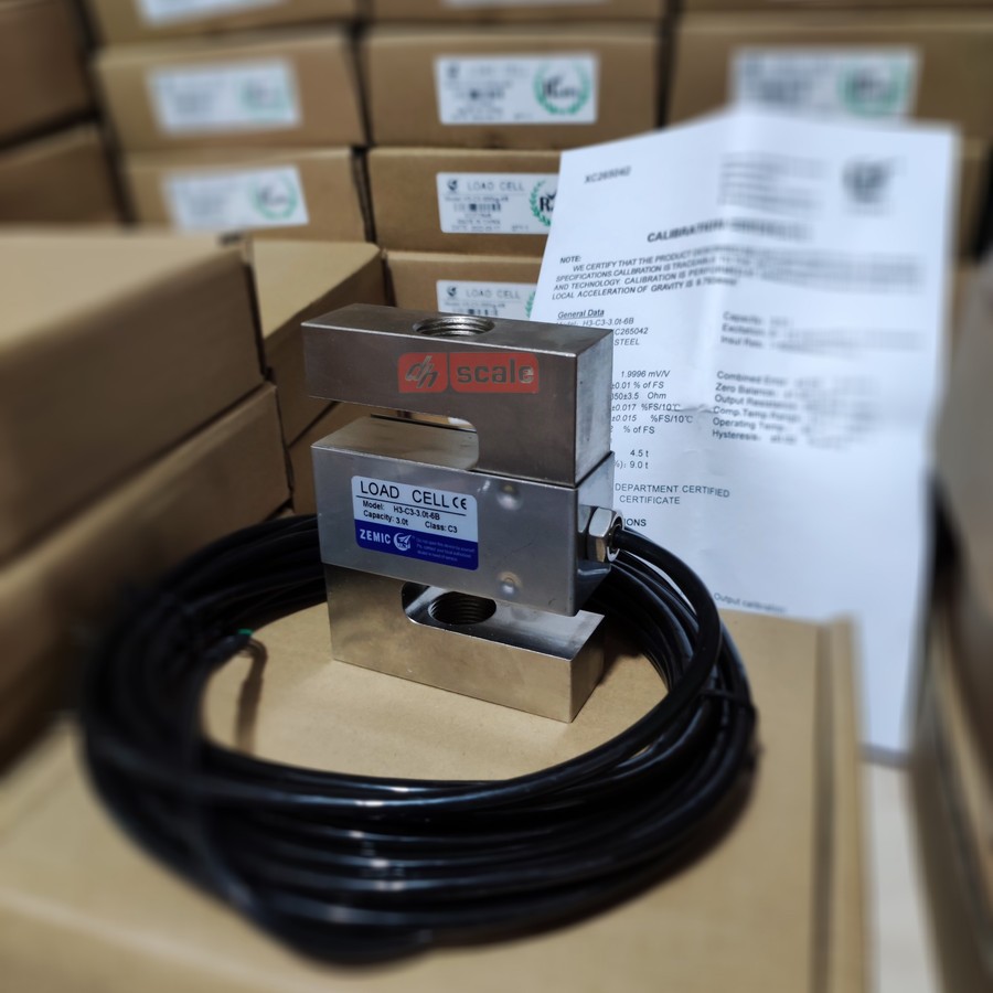 Jual Load Cell Gantung Digital, Alat Ukur Berat, ZEMIC H3 kap 3ton ...