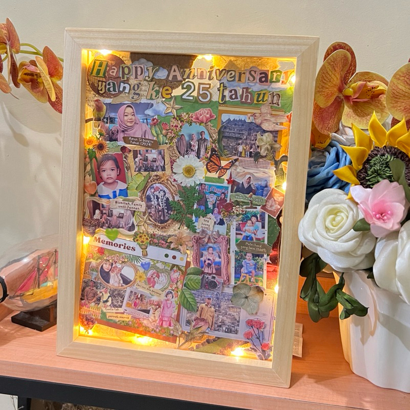 Jual JOURNAL FRAME CUSTOM 10R kado hari guru (Bisa req tema desain ...