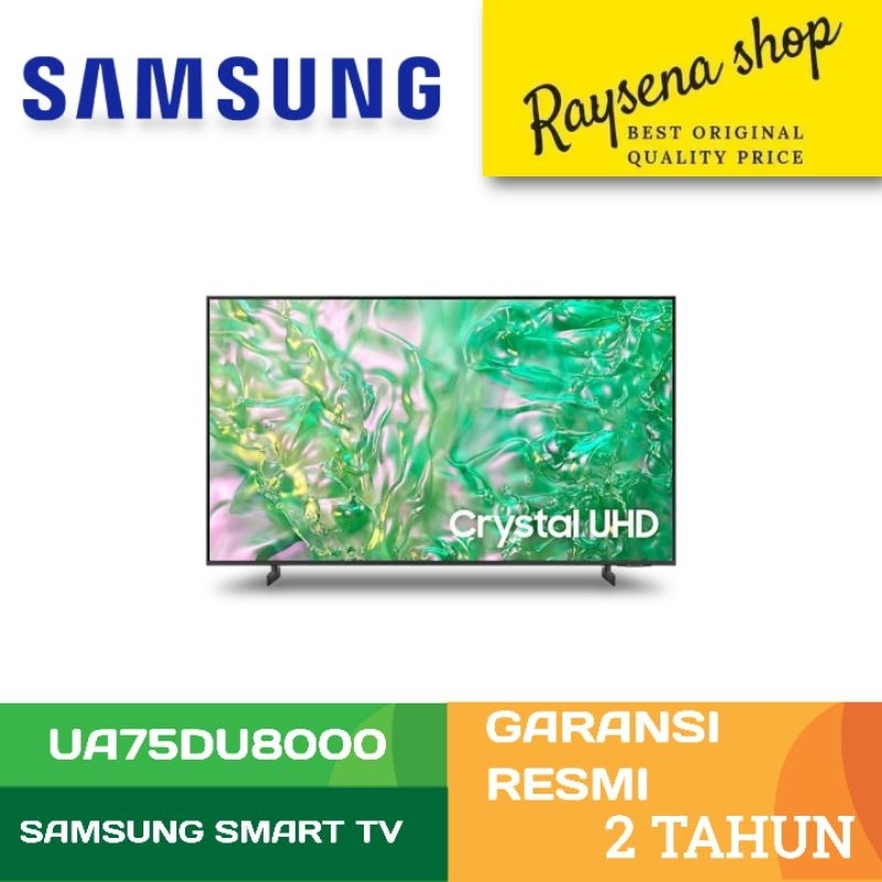 Jual SAMSUNG 75DU8000 / UA75DU8000 UHD SMART TV 75 INCH / 75CU8000 | Shopee Indonesia