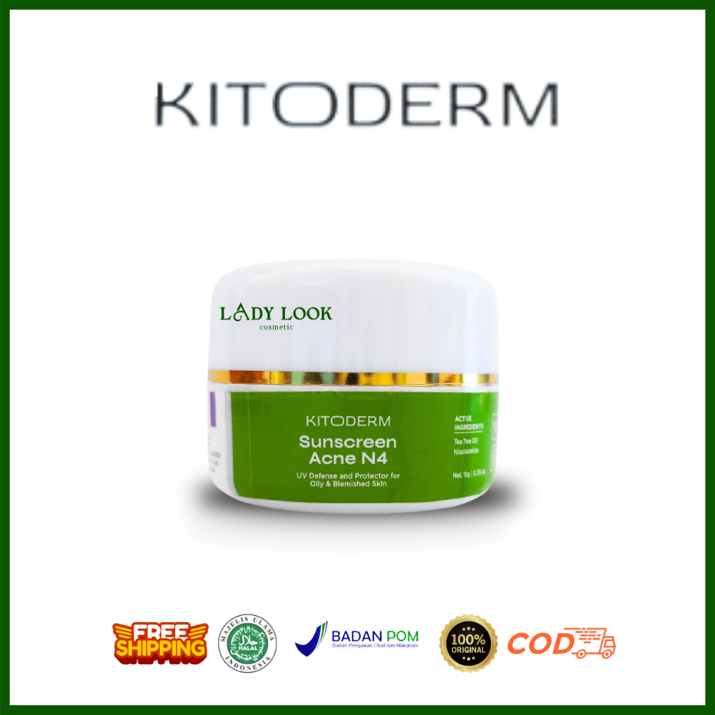 Jual LADY LOOK | Kitoderm Sunscreen Acne N4 | Shopee Indonesia