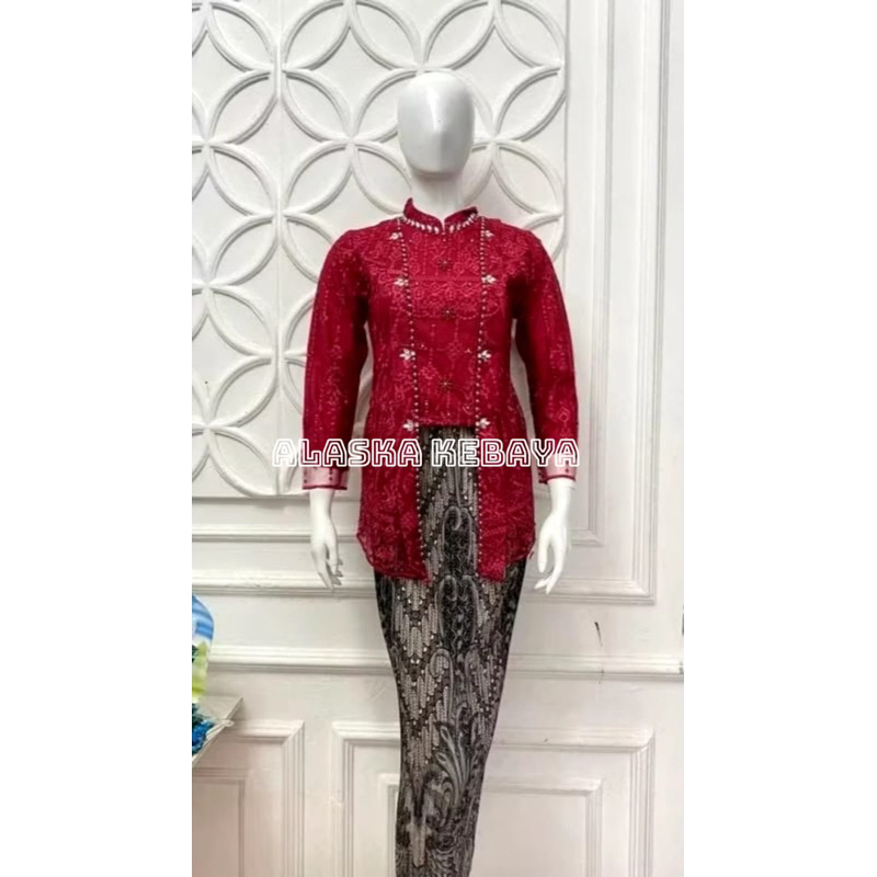 Jual A.K/cod Kutu Baru Kerah Sanghai Modern 2 / Kebaya Tunik / Tunik Borkat / Kebaya Modren ...