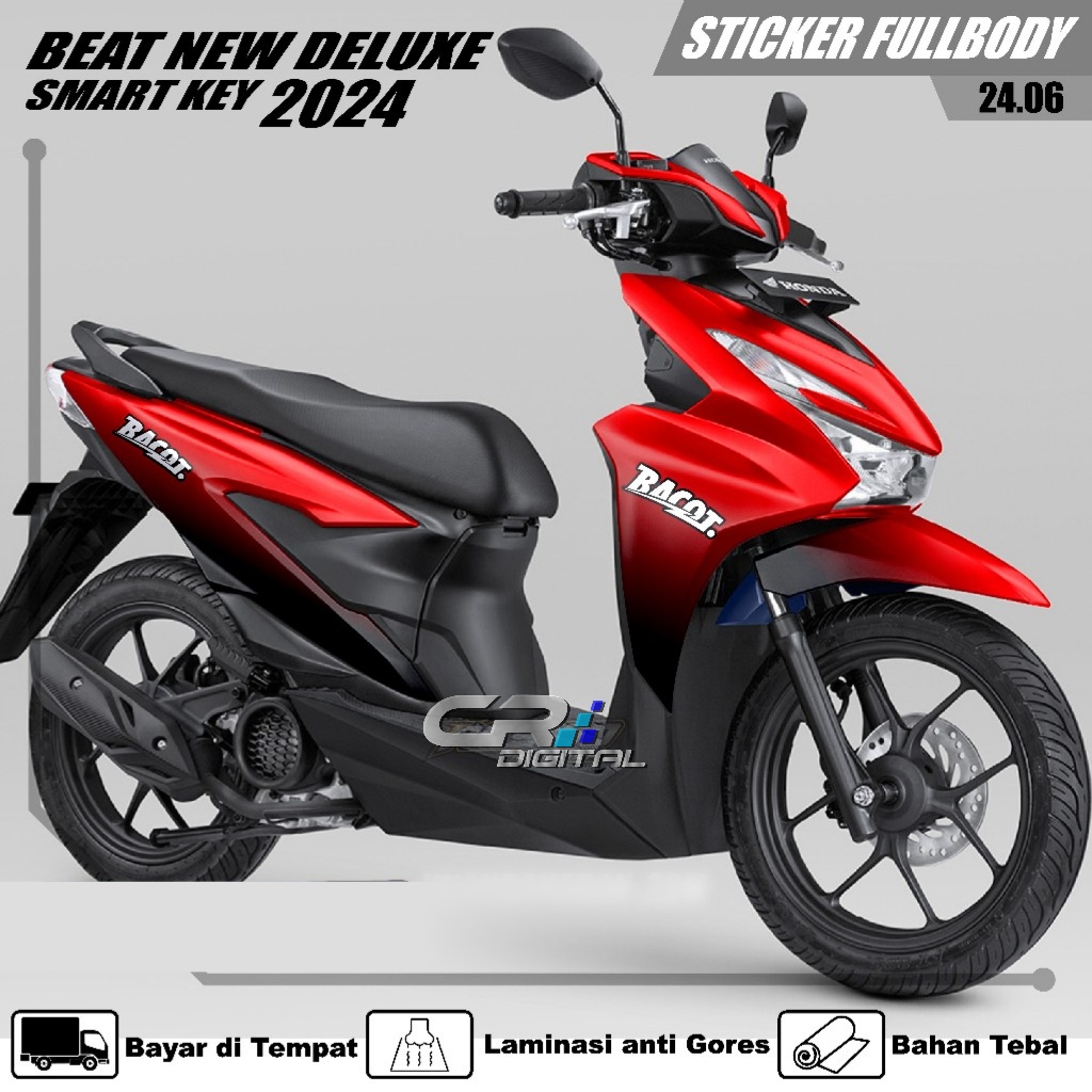 Jual Decal Sticker Honda Beat New Deluxe Smart Key 2024 Sticker Beat ...