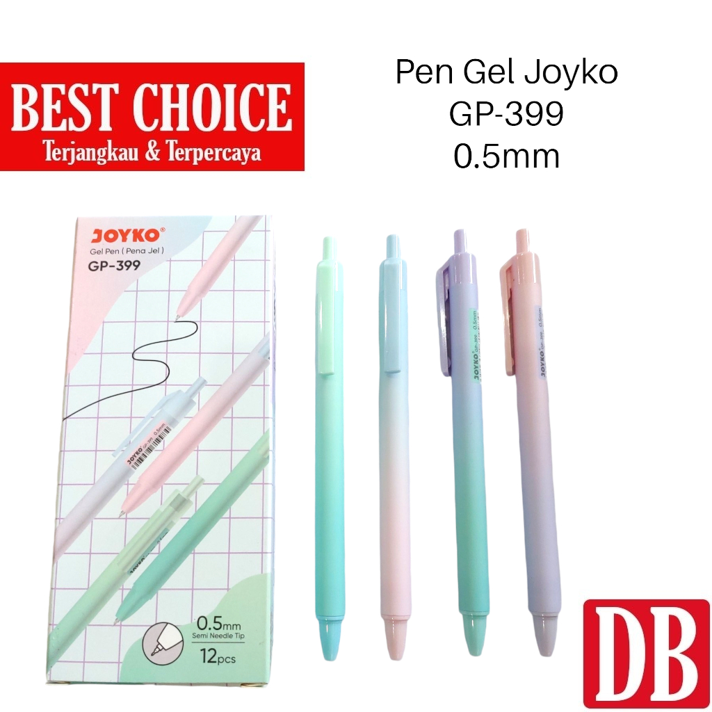 Jual Gel pen / Pulpen Joyko GP-399 0.5mm Hitam (1pcs) | Shopee Indonesia