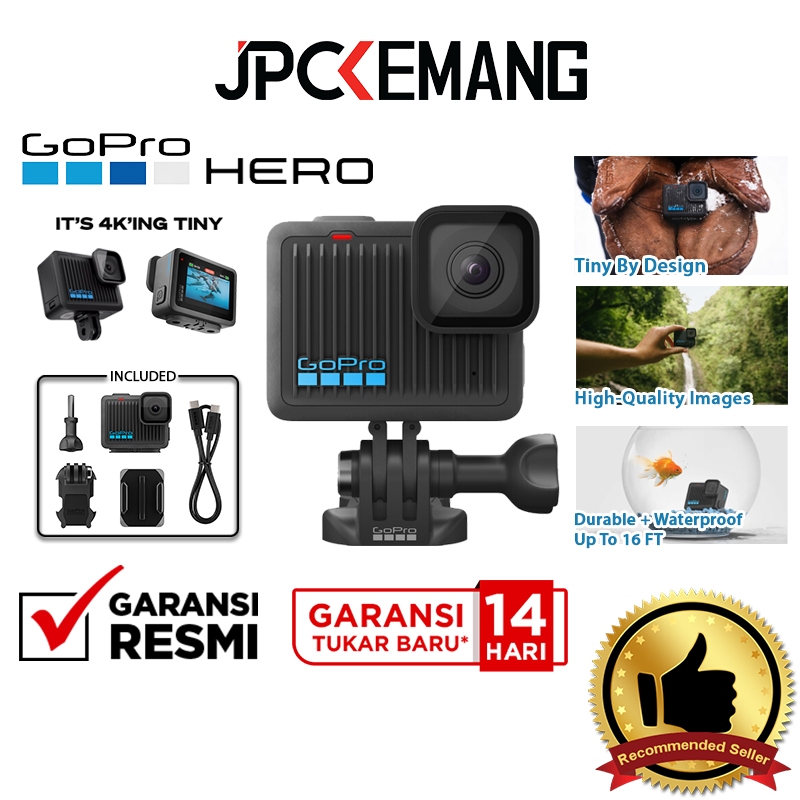 Jual GoPro HERO Compact 4K Action Camera Go Pro Action Cam Garansi Resmi | Shopee Indonesia