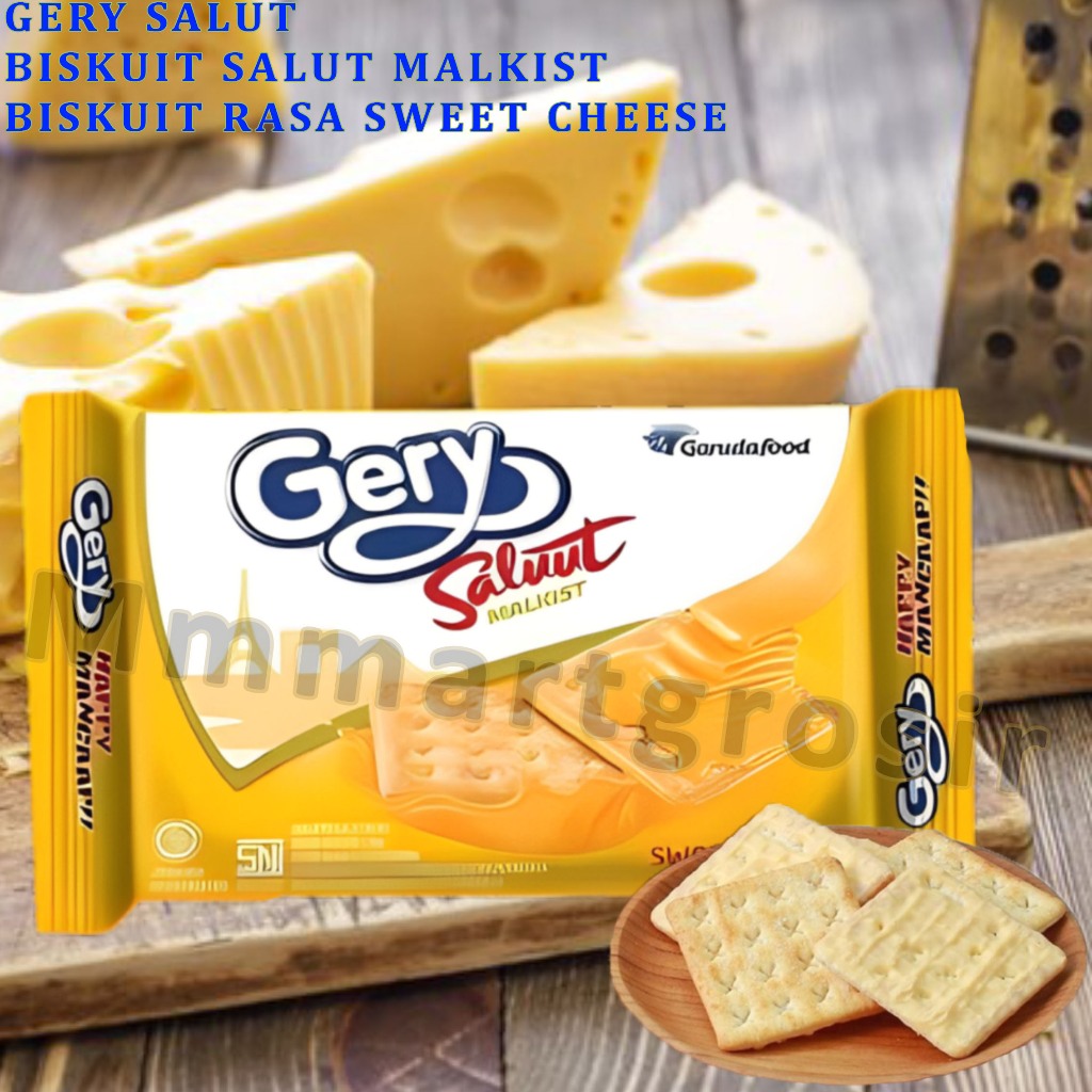 Jual Gerry Salut Malkist / Biskuit Malkist Bersalut Keju / Biskuit Rasa ...