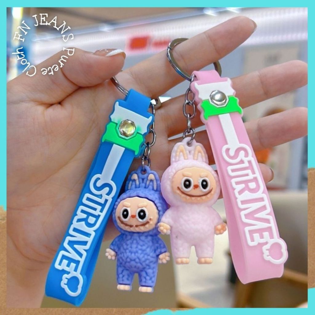 Jual Mini Labubu Keychain Gantungan Kunci Mini Labubu La Lisa KYC 16 ...
