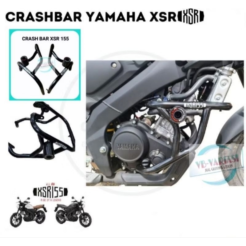 Jual Crashbar Yamaha xsr 155 engine guard xsr jalu slider | Shopee ...