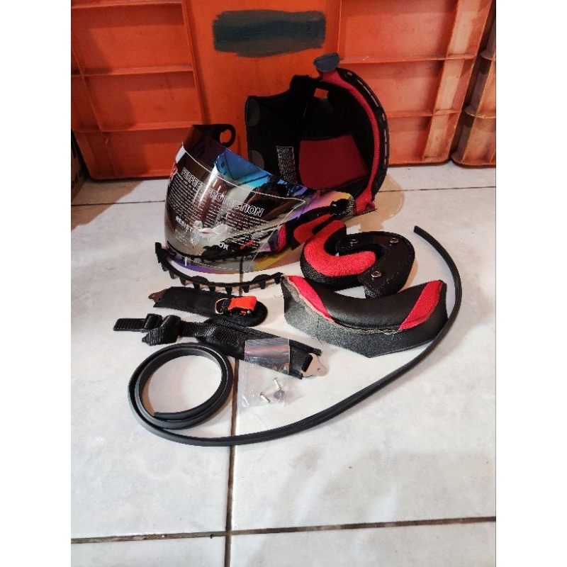 Jual Paket Visor Kaca Helm NHK Predator 2 visor + Busa Helm NHK ...