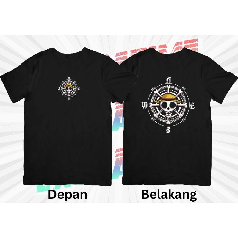 Jual KAOS ONE PIECE LOGO COMPASS OP3 | Shopee Indonesia