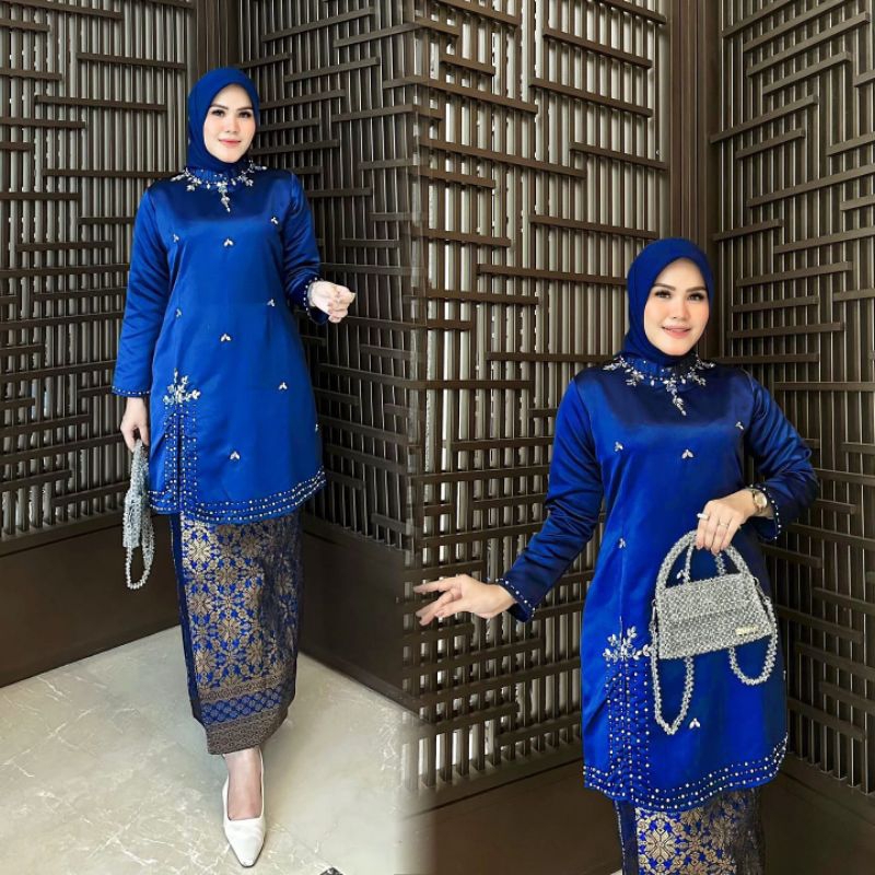 Jual STELAN TUNIK ROK SONGKET TERBARU BAHAN SATIN BRIDAL PREMIUM/STELAN ...