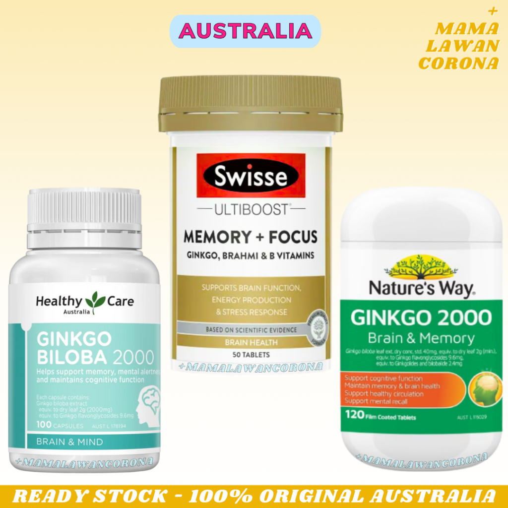 Jual Healthy Care Ginkgo Biloba 2000mg 100 Capsules Softgel Capsule ...