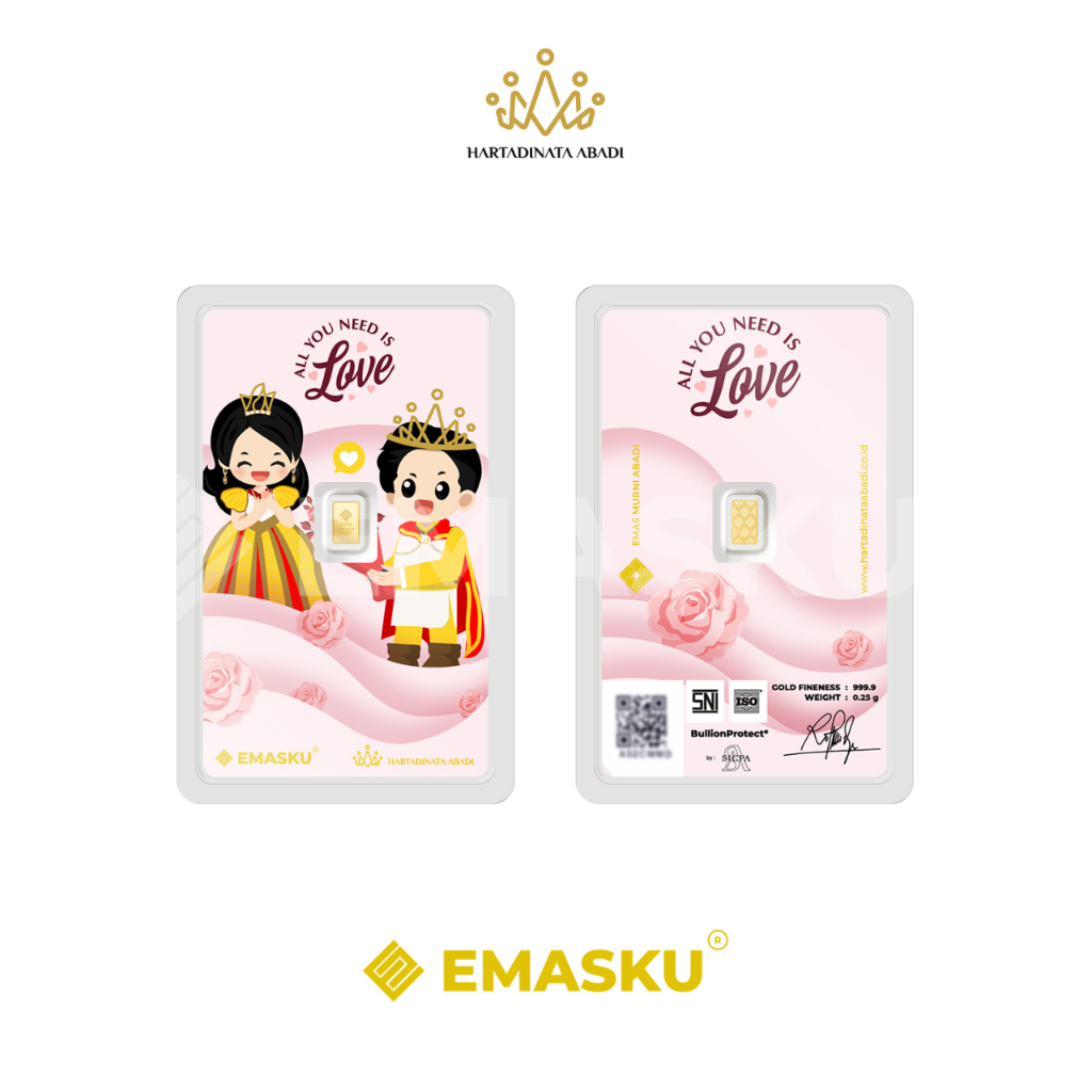 Jual Hartadinata Abadi EMASKU Momen Series Rasa Sayang 0,25 Gr | Shopee ...