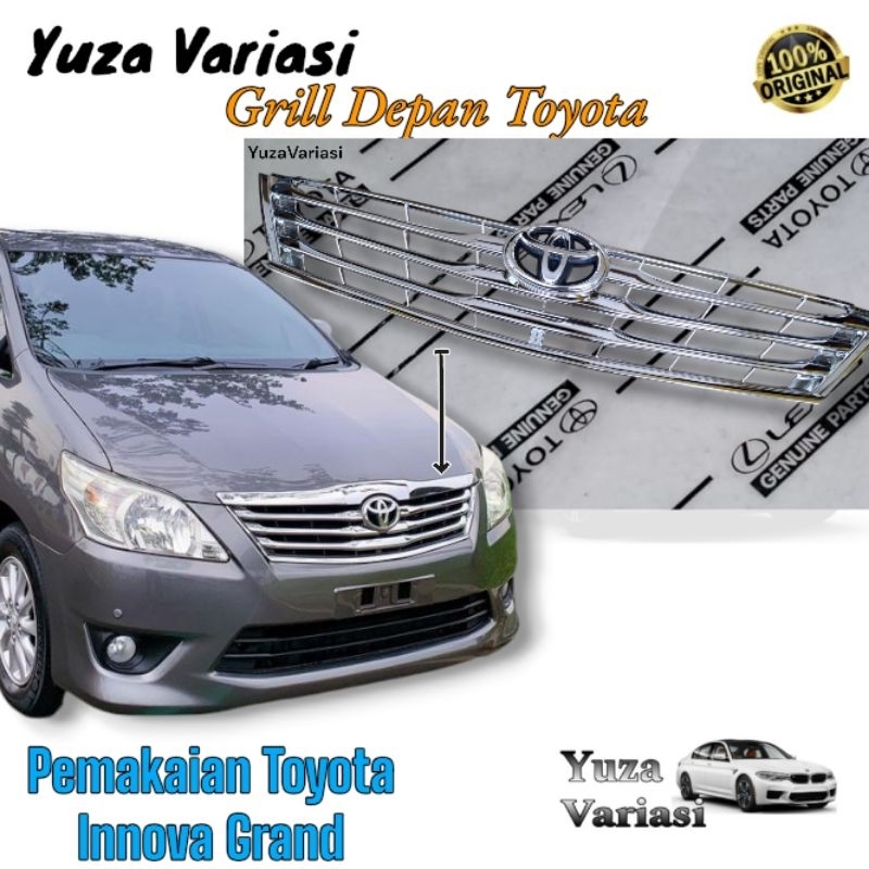 Jual Grill Depan Toyota Innova Grand 2011 2012 2013 Chrome Original ...