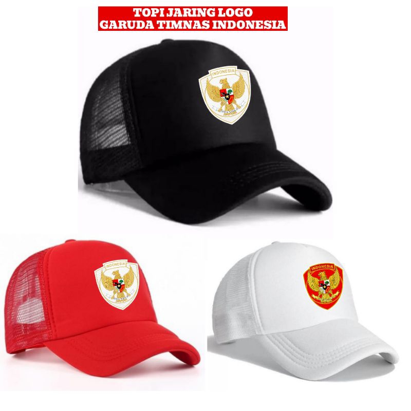 Jual Topi Jaring Trucker Logo Garuda Topi Jaring Timnas Indonesia ...