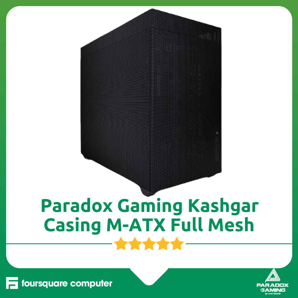 Jual Casing PC M-ATX PARADOX GAMING KASHGAR + 1x ARGB Fan | CPU Case Micro ATX | Shopee Indonesia