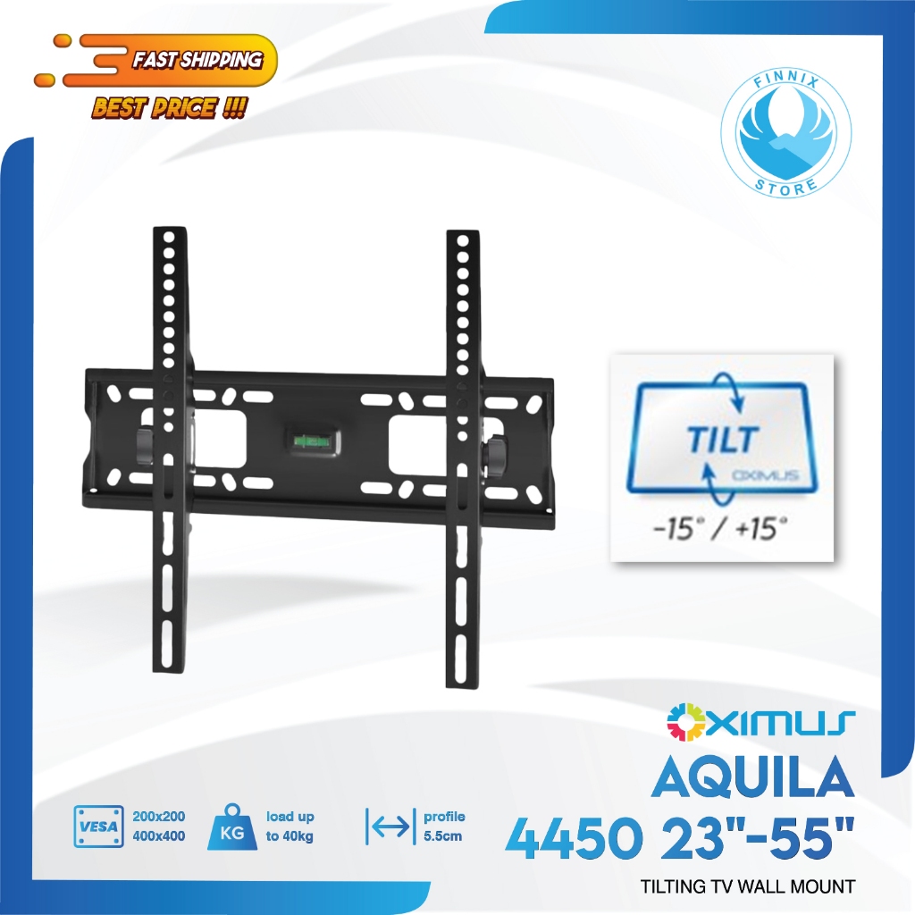 Jual Bracket TV Tilt LCD LED TV 23" Inch - 55" Inch Oximus Aquila 4450 ...