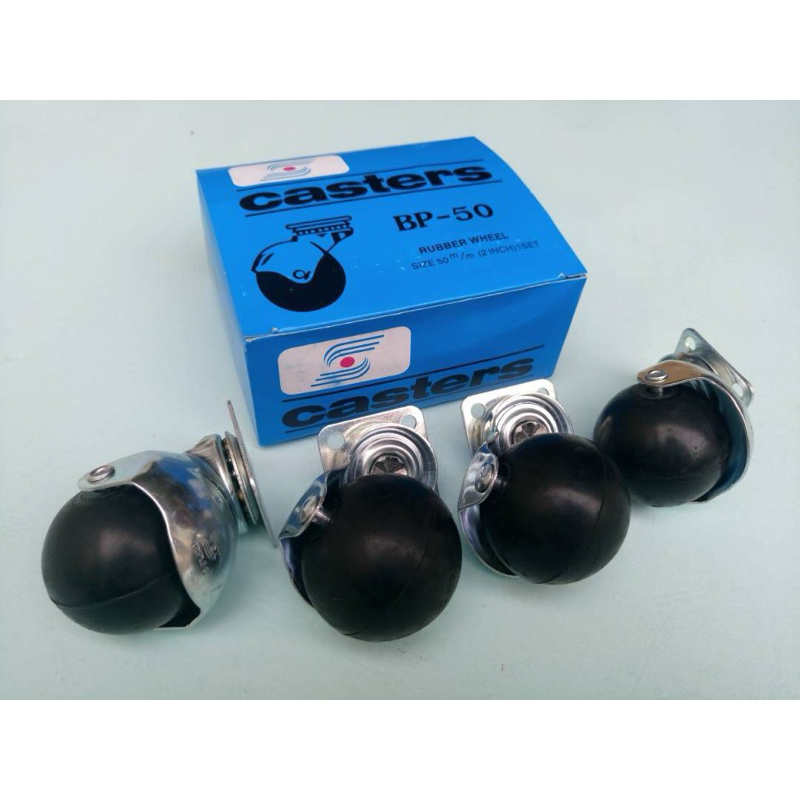 Jual RODA KURSI BULAT 2 IN RODA CASTER 2 INCHI MODEL RODA KARET 50MM ...