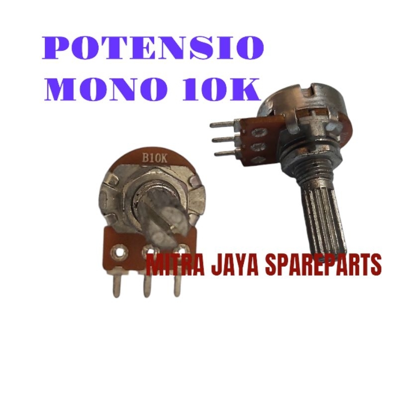 Jual POTENSIO MONO 10K POTENSIO METER 10K VR 10K VARIABEL KUALITAS ...